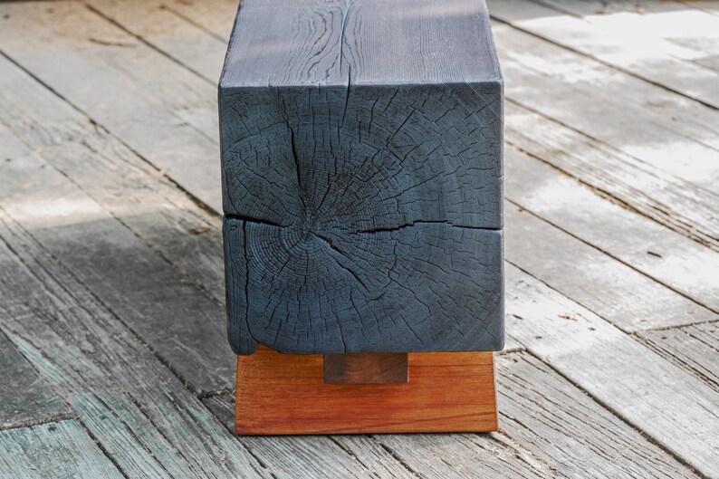 Outdoor Shou Sugi Ban Bench Coffee Table Modern Rustic - Etsy