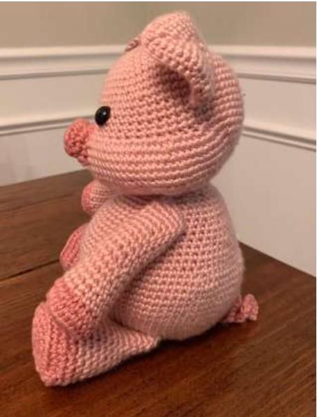Little Pig Amigurumi Crochet Pattern PDF – Cute Pig Plush DIY, Easy ...