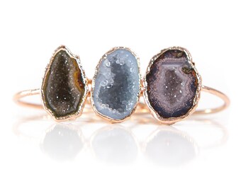 Natural stone ring | Etsy