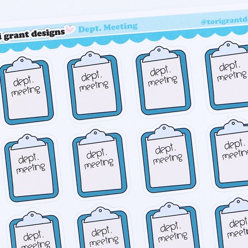 Teacher Planner Meeting Stickers // IEP Meeting // - Etsy