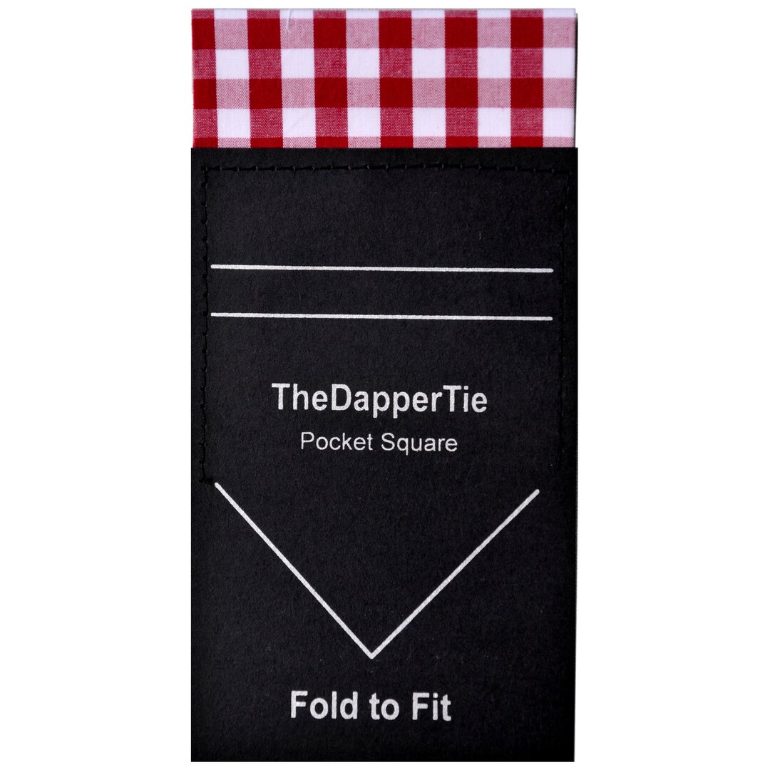 Thedappertie - Men's Cotton Checks Flat Pre Folded Pocket Square on ...
