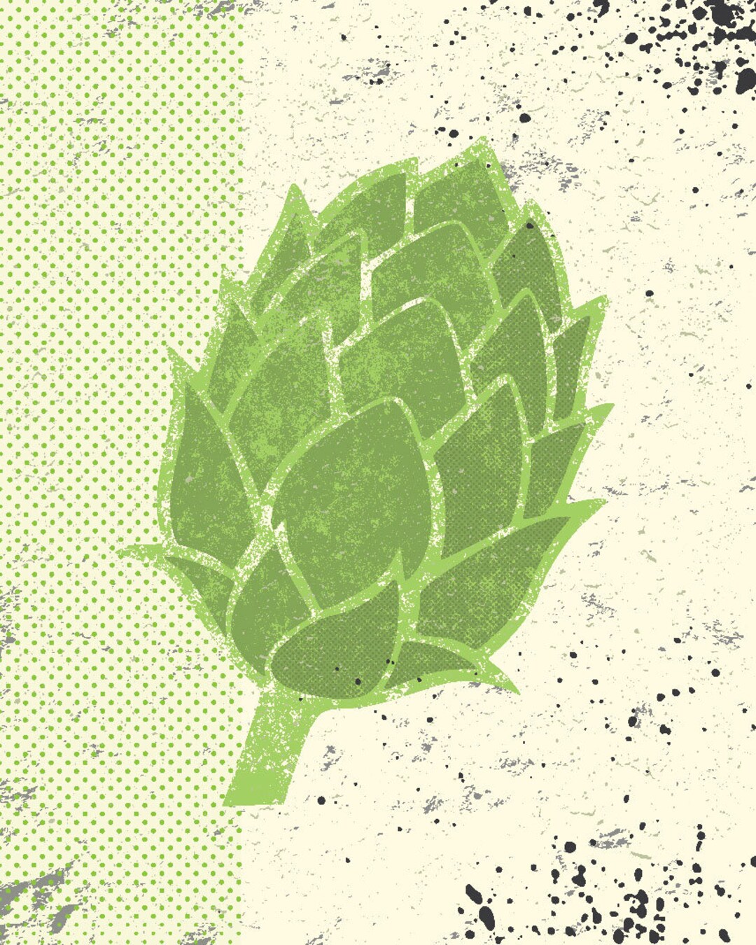 Beer Art, Beer Print, Brewery Art, "hop" - Etsy