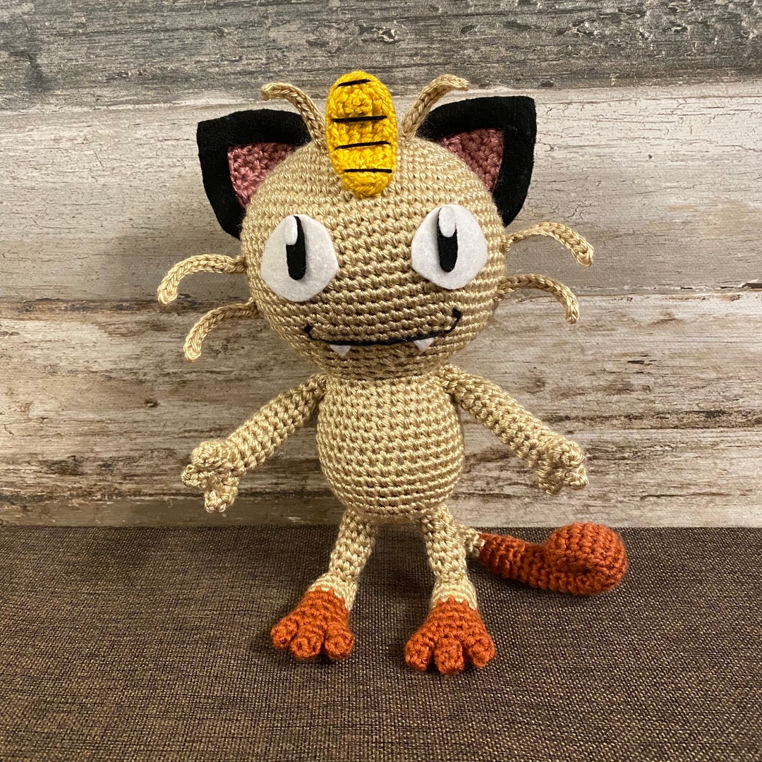 Meowth Inspired by Pokemon Crochet Amigurumi - Etsy