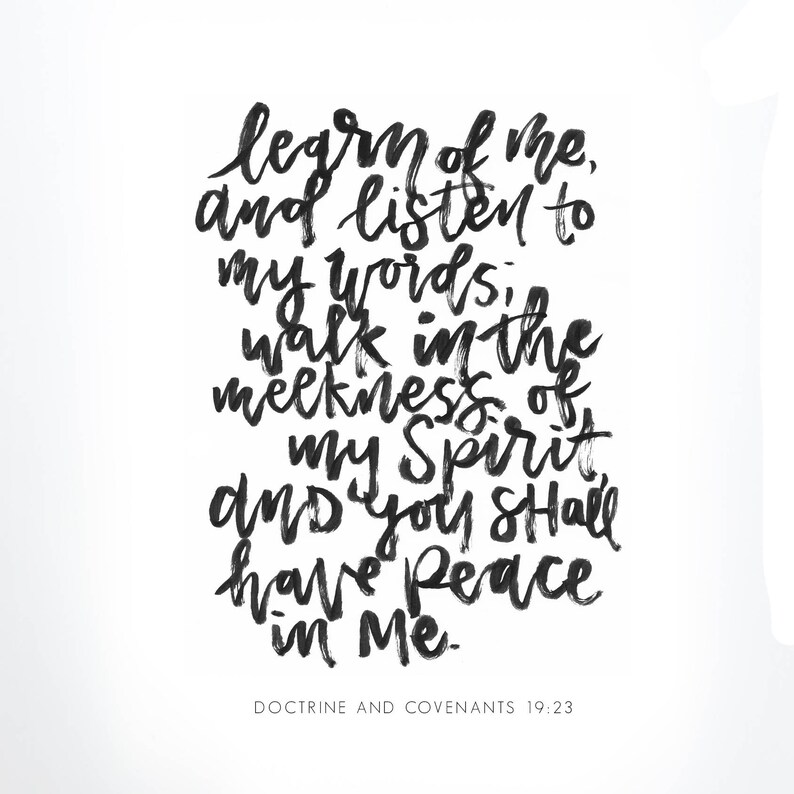 Learn of Me and Listen to My Words (D&C 19:23) 2018 LDS Youth Mutual ...