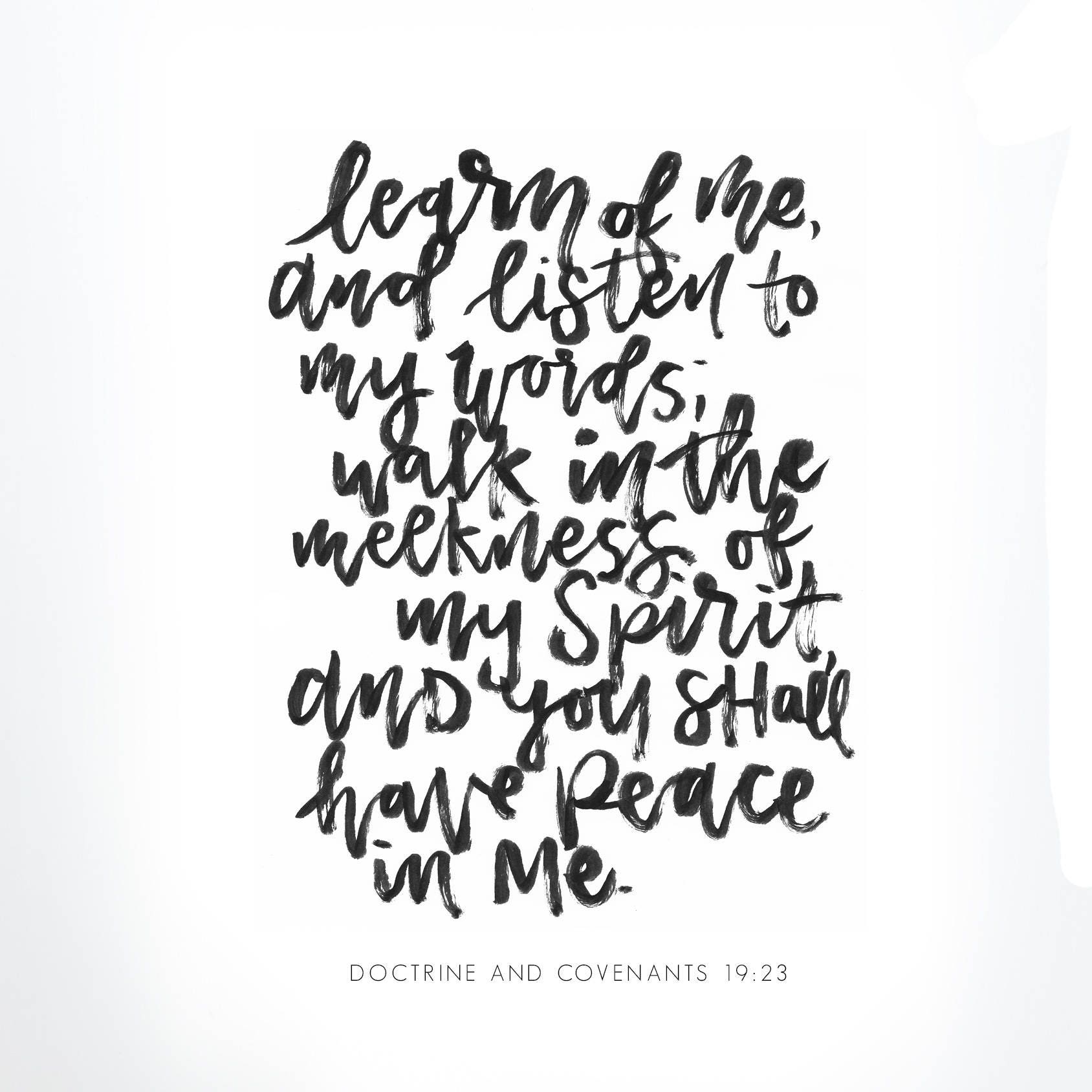 Learn of Me and Listen to my Words (D&C 19:23) 2018 LDS Youth Mutual ...