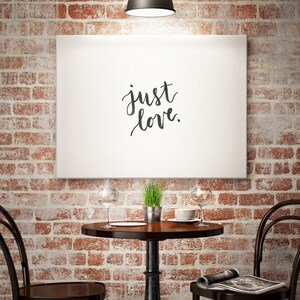 Just Love - Instant Download Digital Print - Hand-lettered Calligraphy ...