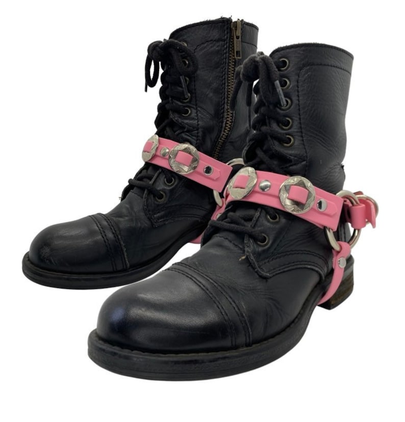 Vegan Boot Straps With Conchos - Etsy