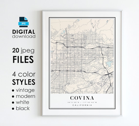 Covina California Map