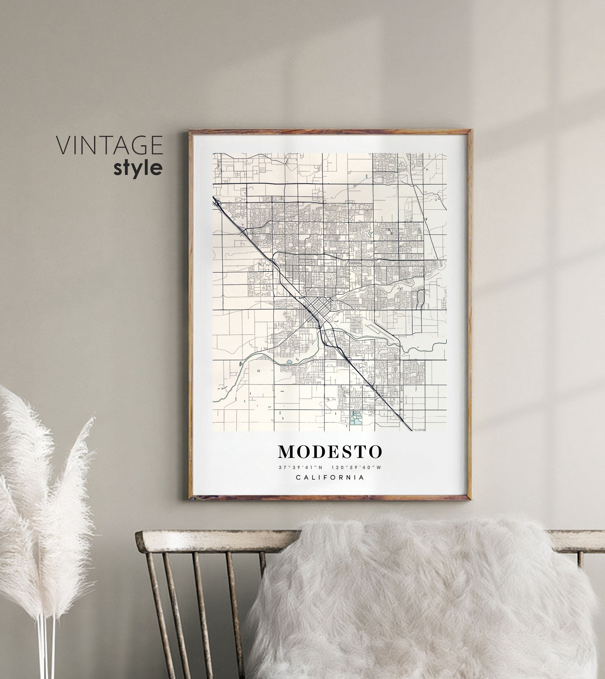 Modesto City Map