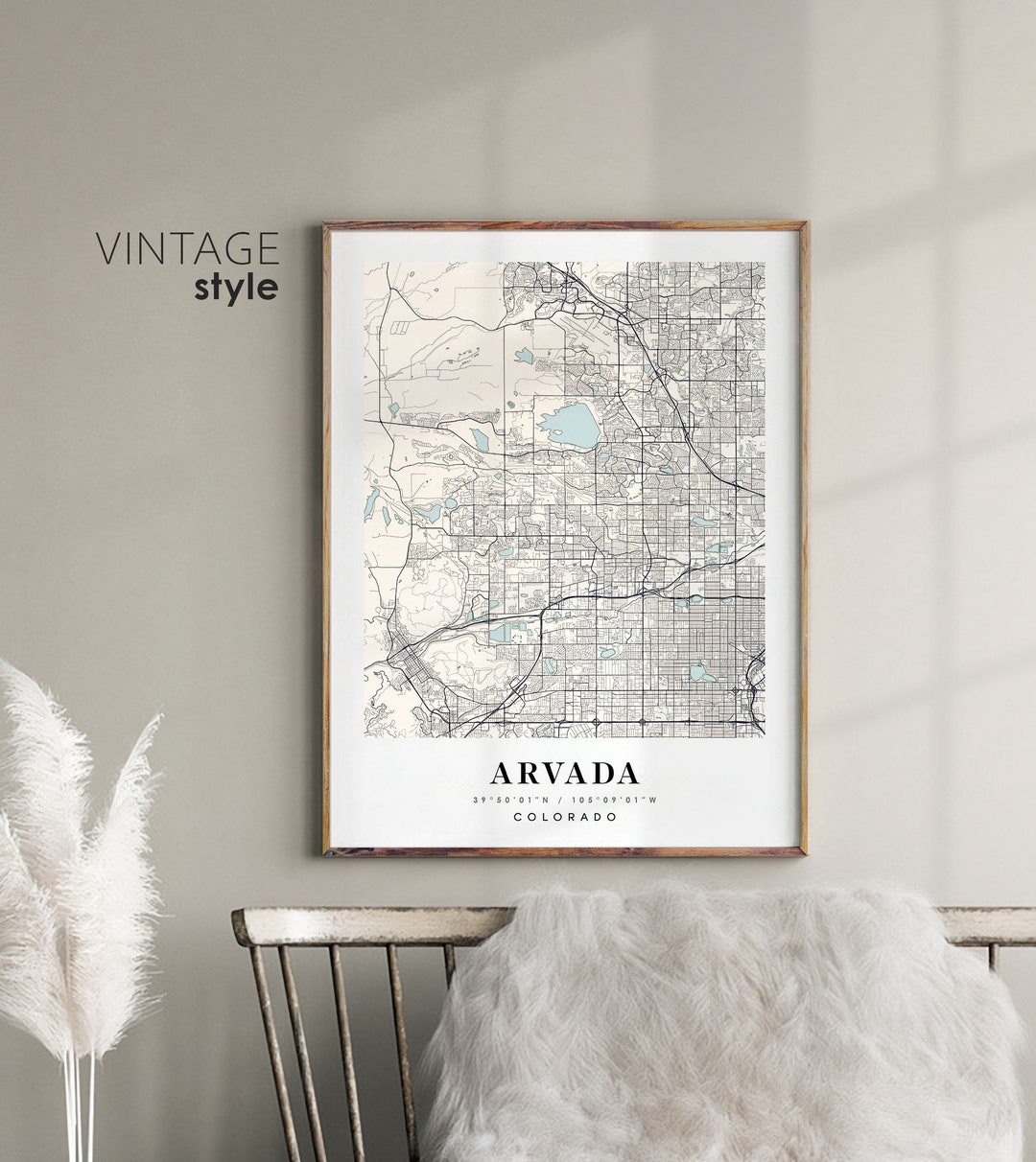 Arvada Colorado CO Map Arvada City Map Arvada Print Arvada - Etsy