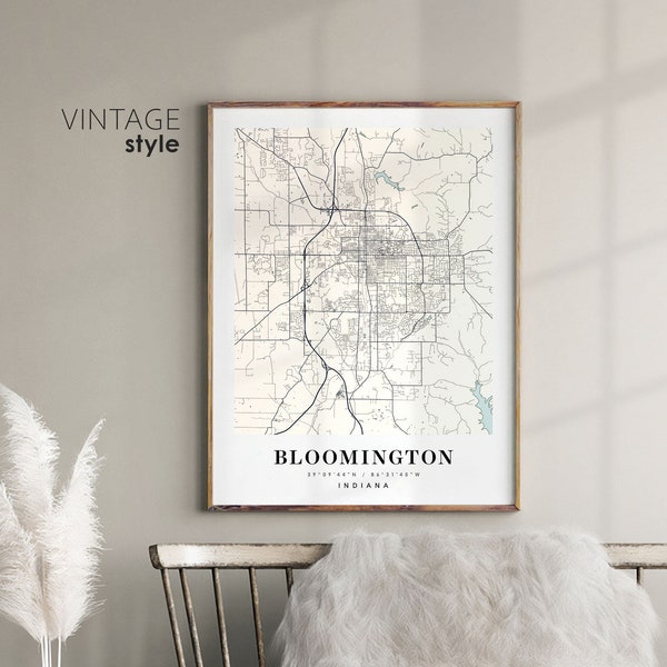 Bloomington Poster - Etsy