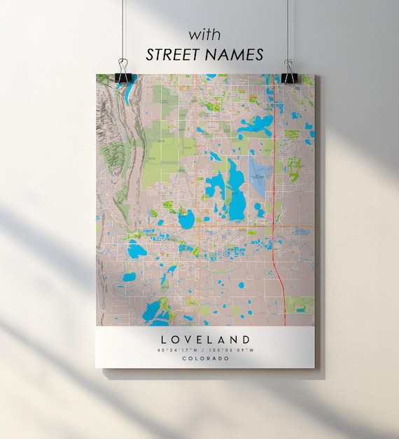 Loveland Colorado Street Map