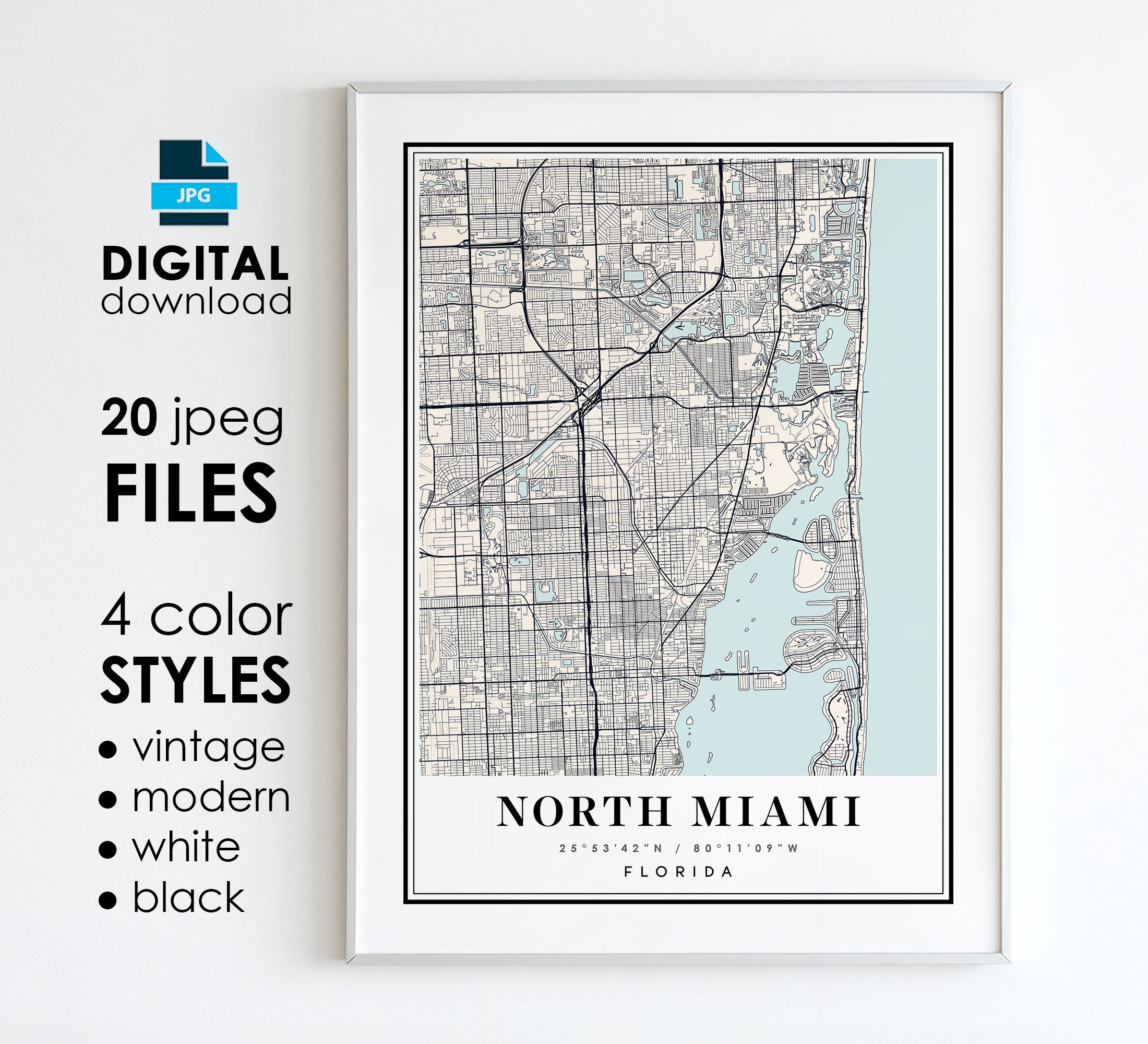 North Miami Florida Map
