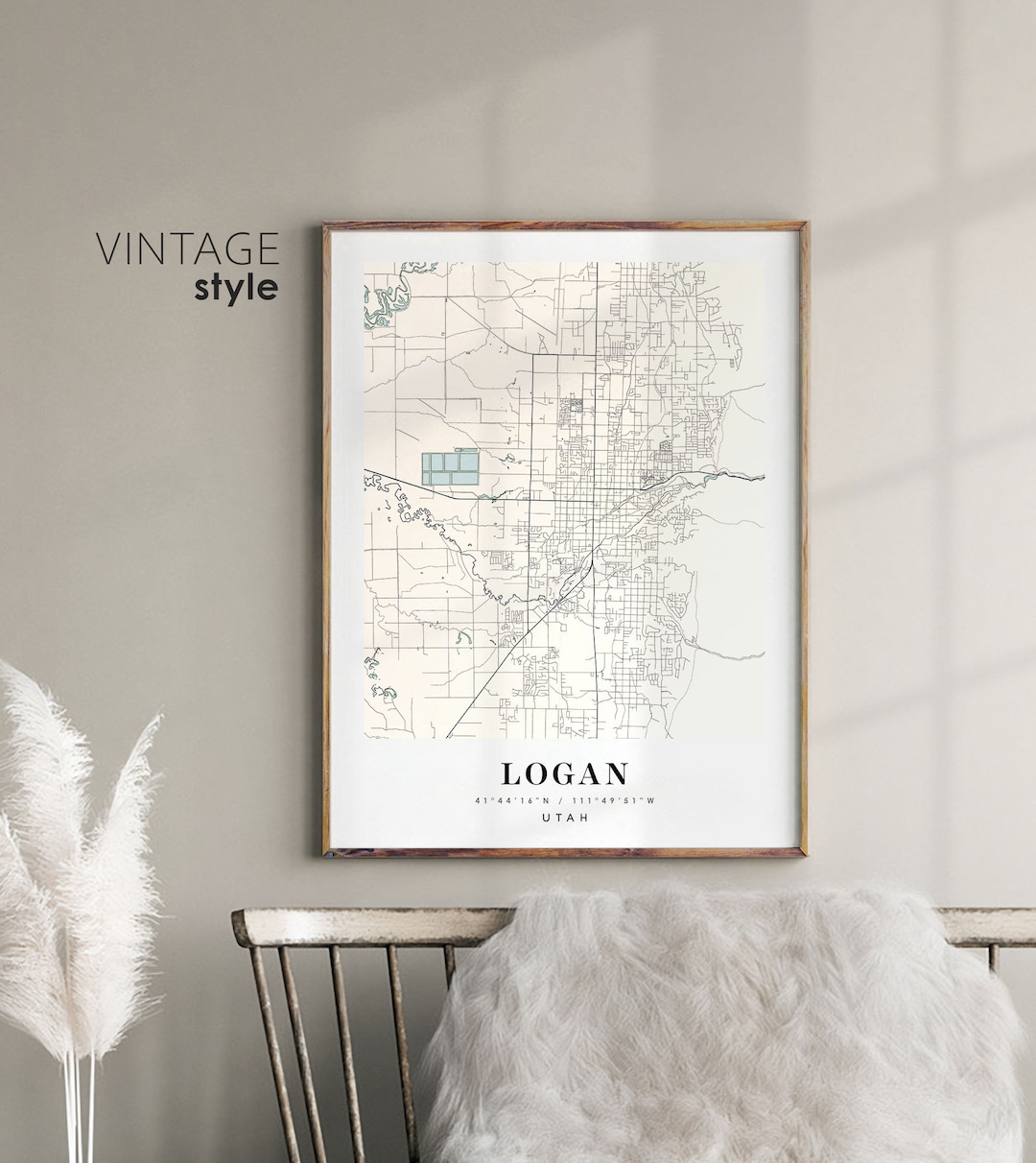 Logan Utah UT Map Logan City Map Logan Print Logan Poster - Etsy