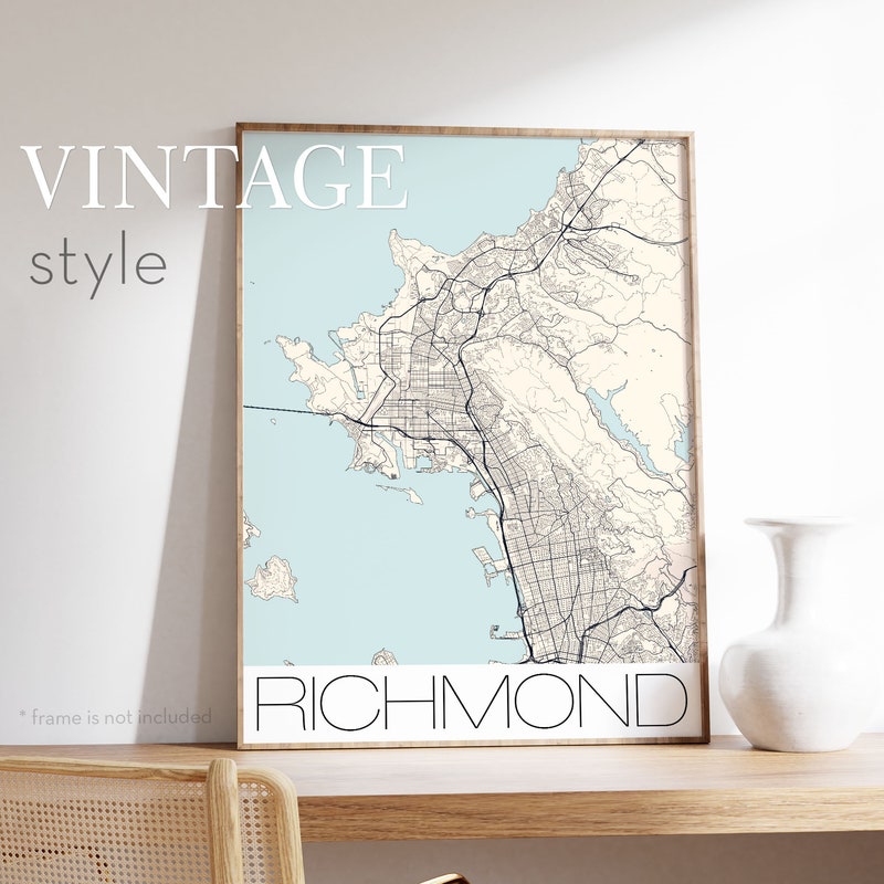 Richmond Map - Etsy