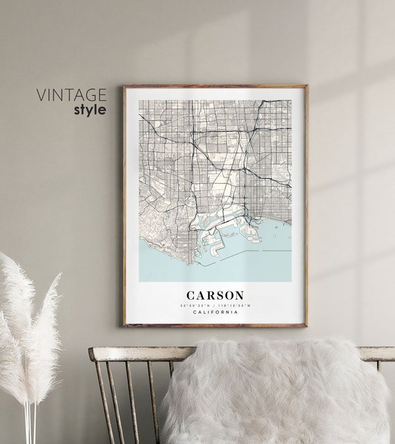 Carson City California Map