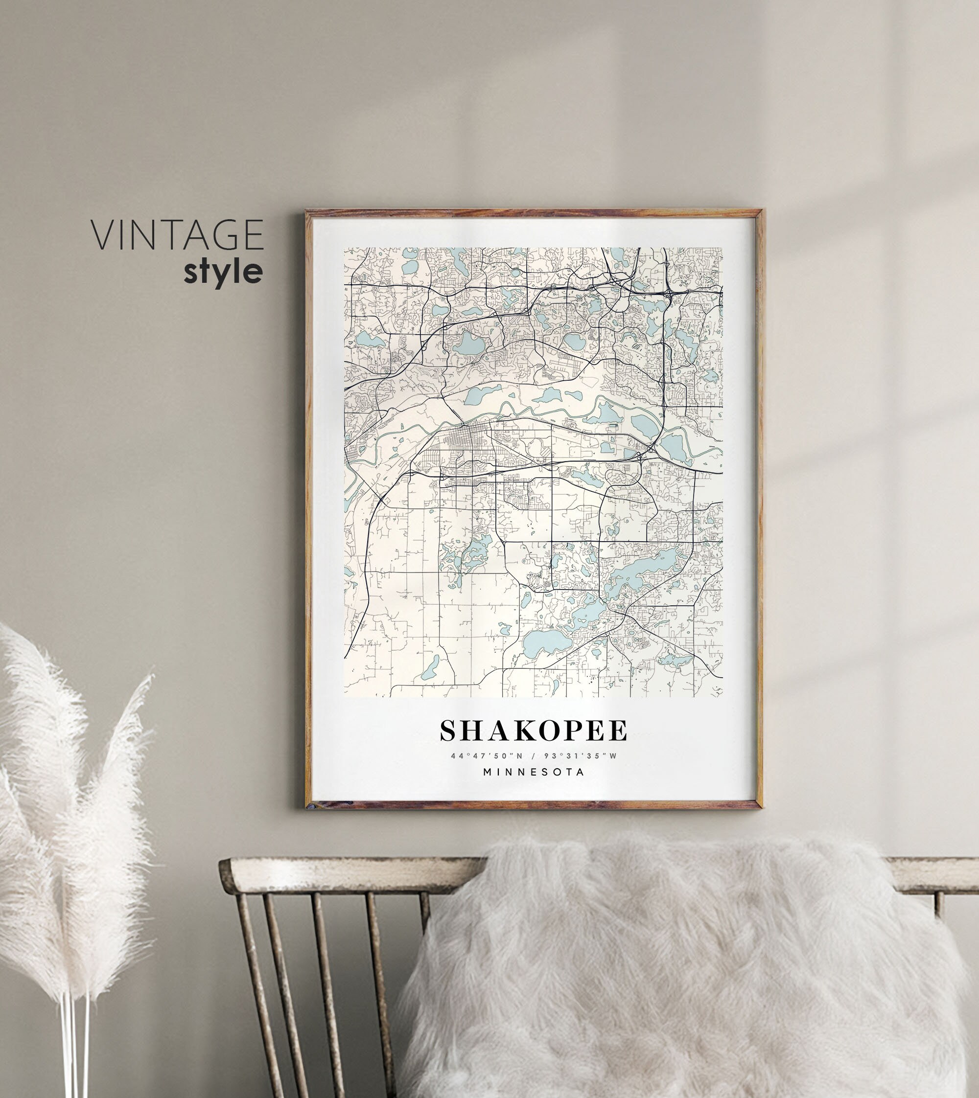 Large Map Of Shakopee