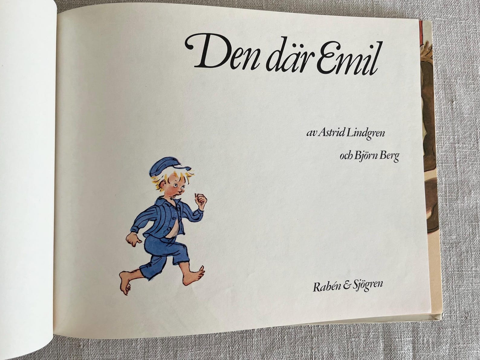 Vintage Swedish Children’s Book “den Där Emil” Written by Astrid ...