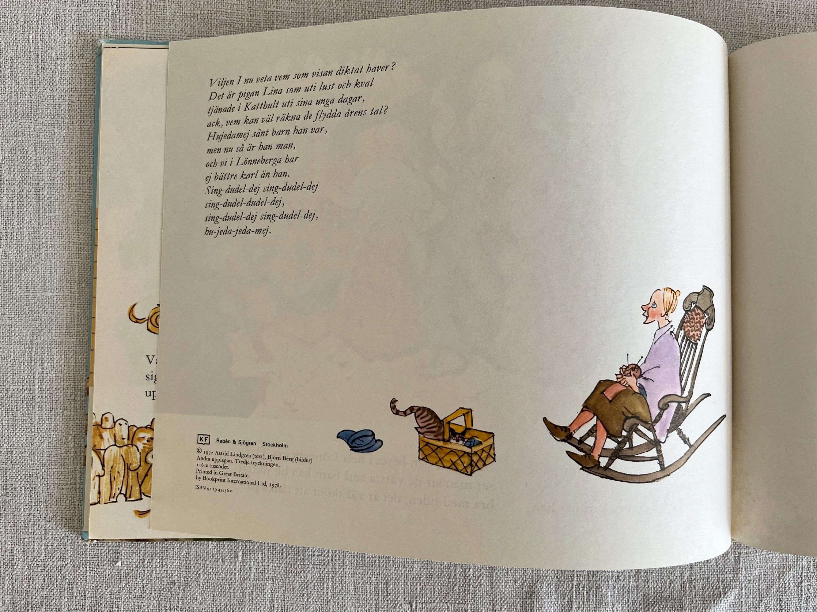 Vintage Swedish Children’s Book “den Där Emil” Written by Astrid ...