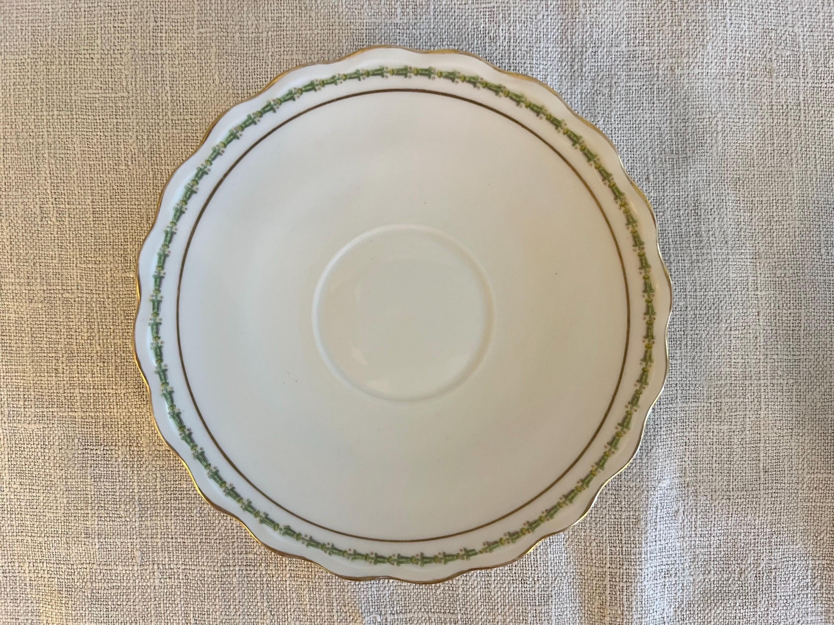 French B&H Limoges Teacup Saucer Plates, Set of 3, Blakeman Henderson ...