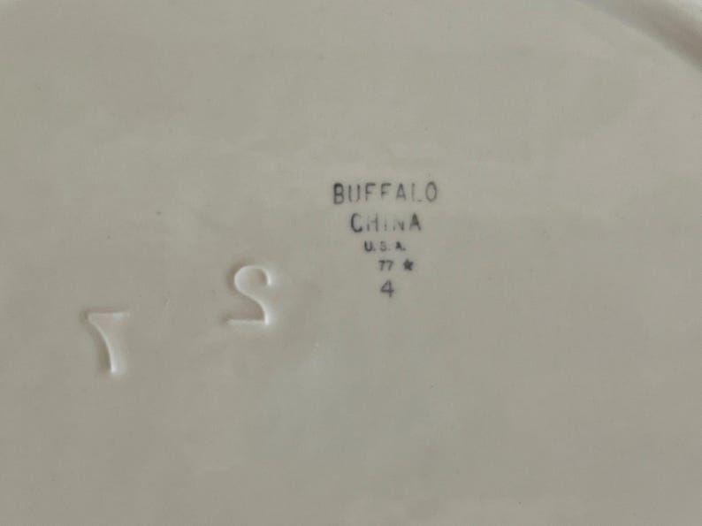 SET 4 Vintage Brown Crest Wave Buffalo Restaurant Ware Platters ...