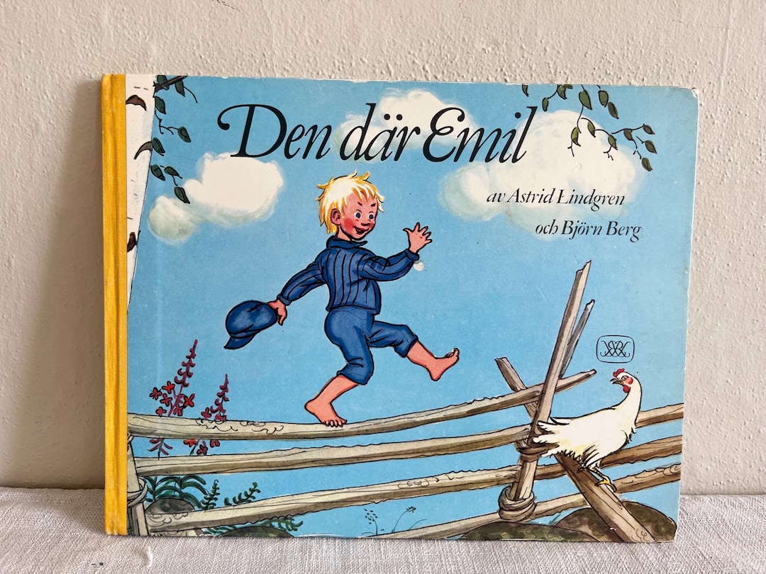 Vintage Swedish Children’s Book “den Där Emil” Written by Astrid ...