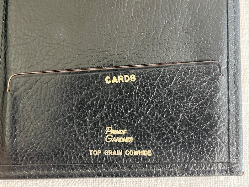 Vintage Prince Gardner Black Leather Travelers Wallet - Etsy