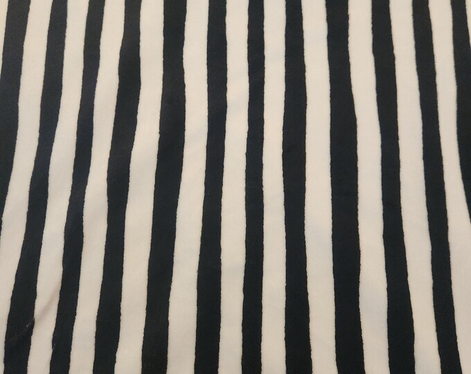 Cat in the Hat Shannon Cuddle Minky Black and White Wonky Stripe - Etsy