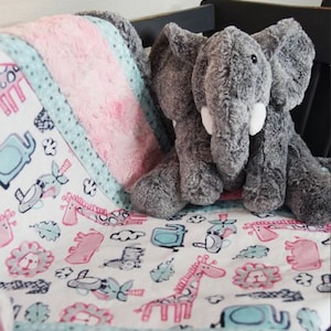 Lion Around Pink MINKY KIT From Shannon Fabrics, Great for Baby or ...