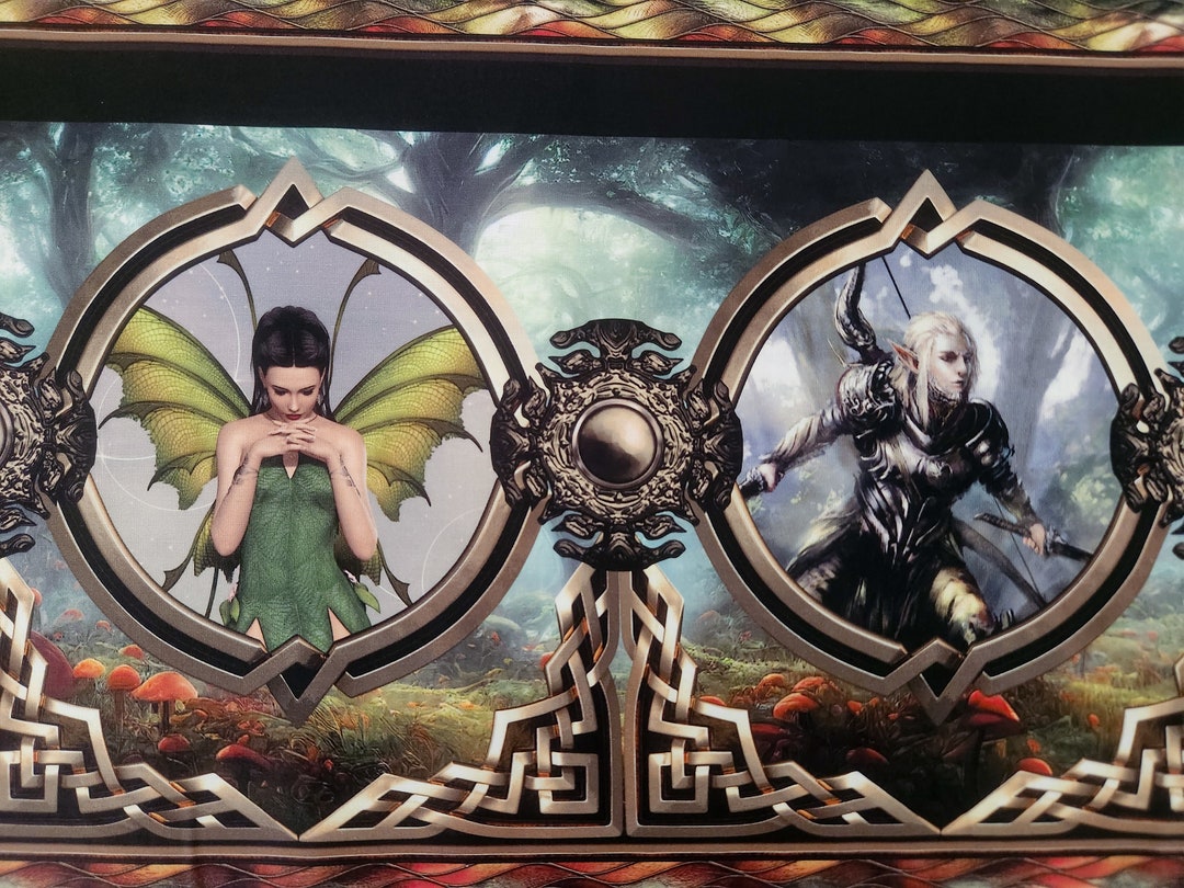 Legendary Journeys BORDER by Jason Yenter for in the Beginning Fabrics ...