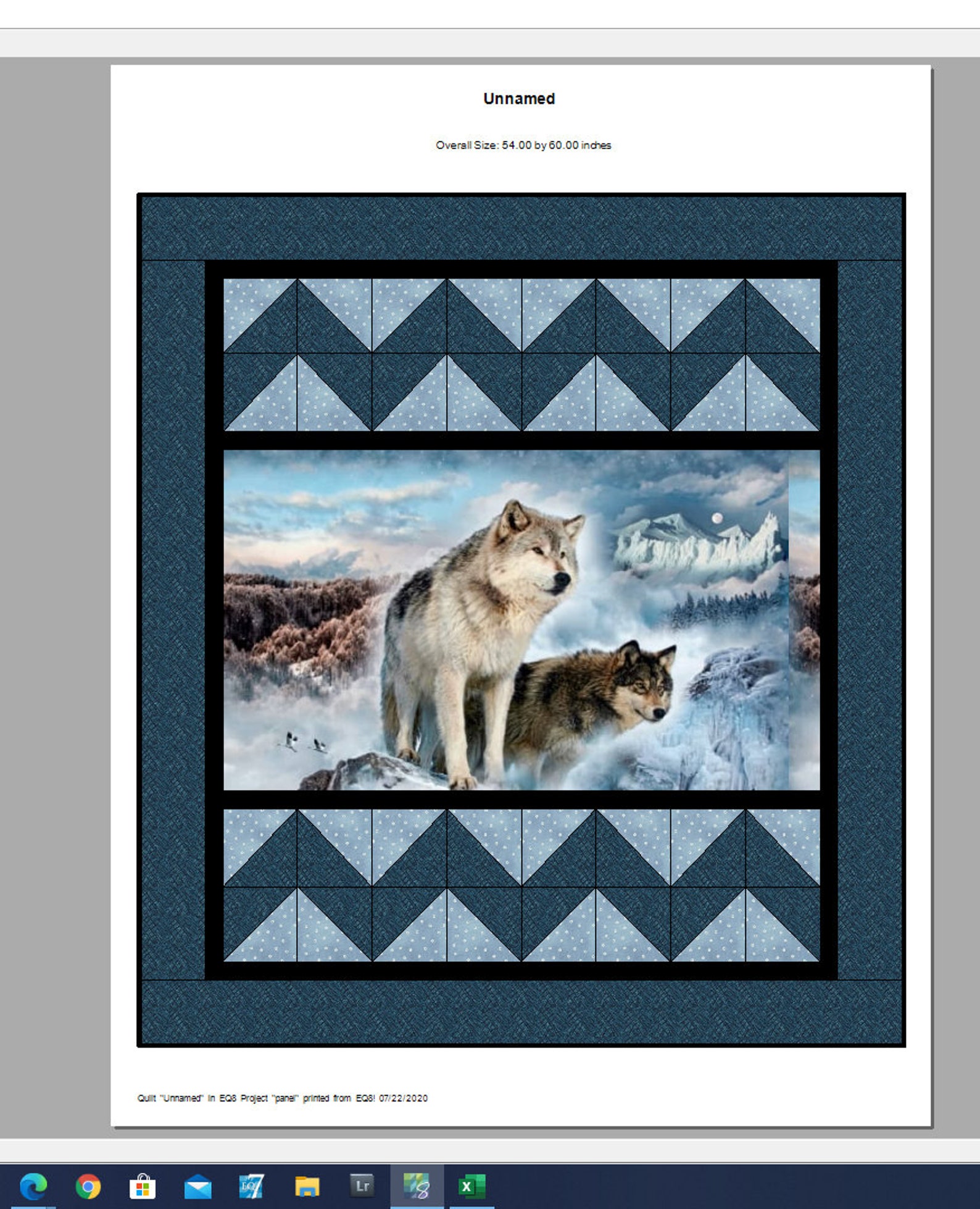 Wilderness Quilt Pattern, 52" X 63.5", Skill Level: Advanced Beginner ...