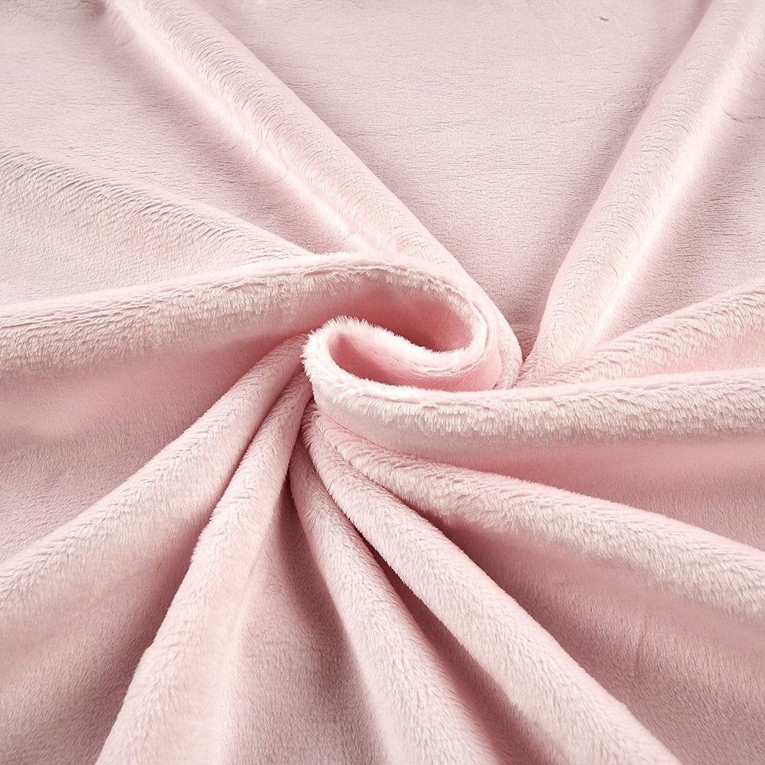 Minky Fabric, Baby Pink Shannon Cuddle Minky, Cut to Order, Ready to ...