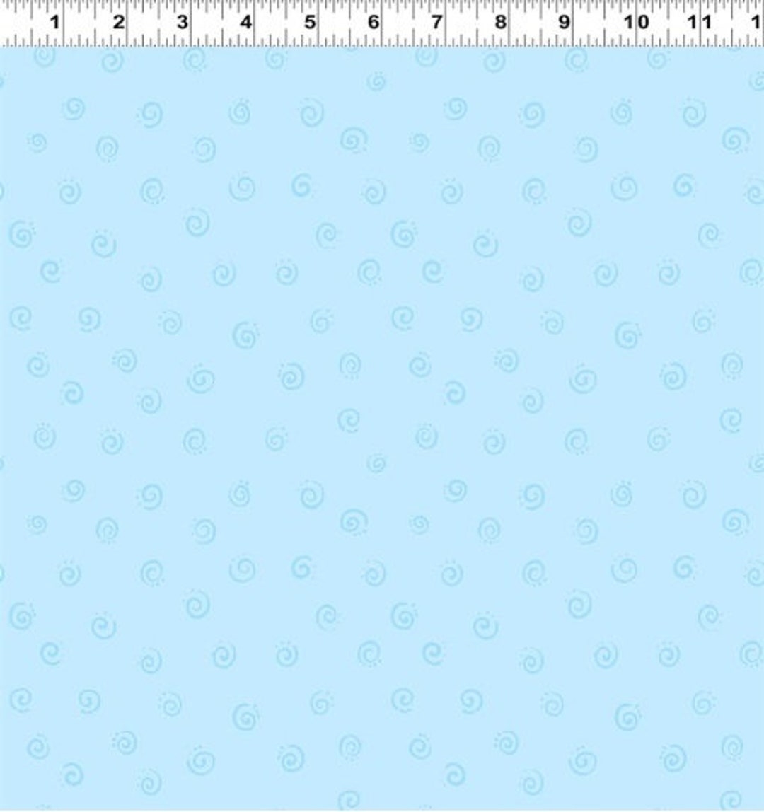 Baby Blue Squiggle by Susybees for Clothworks, Baby Shower Giftidea ...