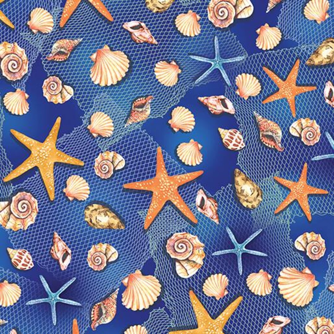 Beachcomber on Royal Blue From the High Tides Collection, Designed by ...