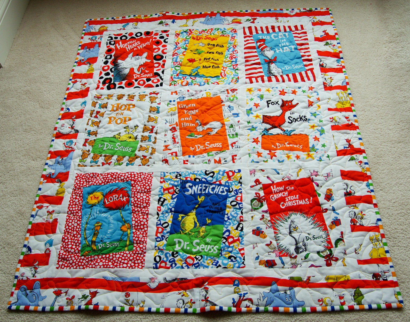 Wonky Block Quilt PATTERN, Perfect for Fabric Panels, Step by Step ...