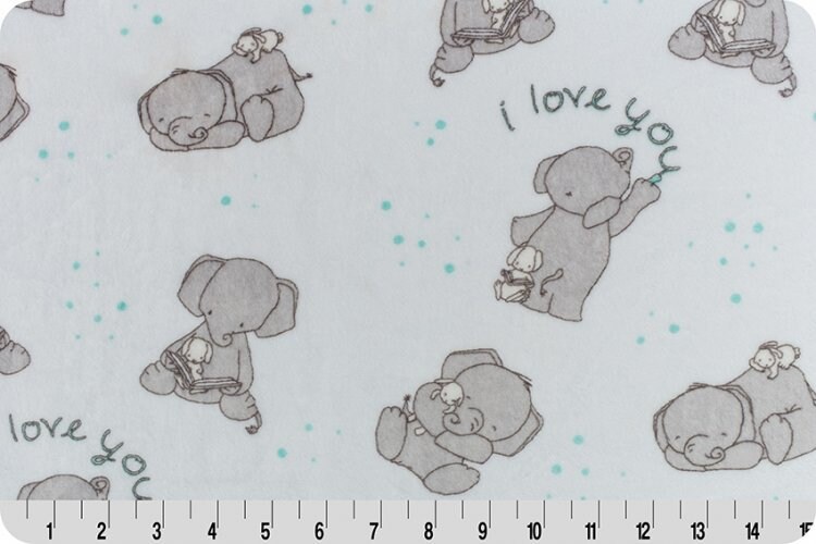 Shannon Sweet Melody Designs Minky Cuddle Love You Fabric - Etsy