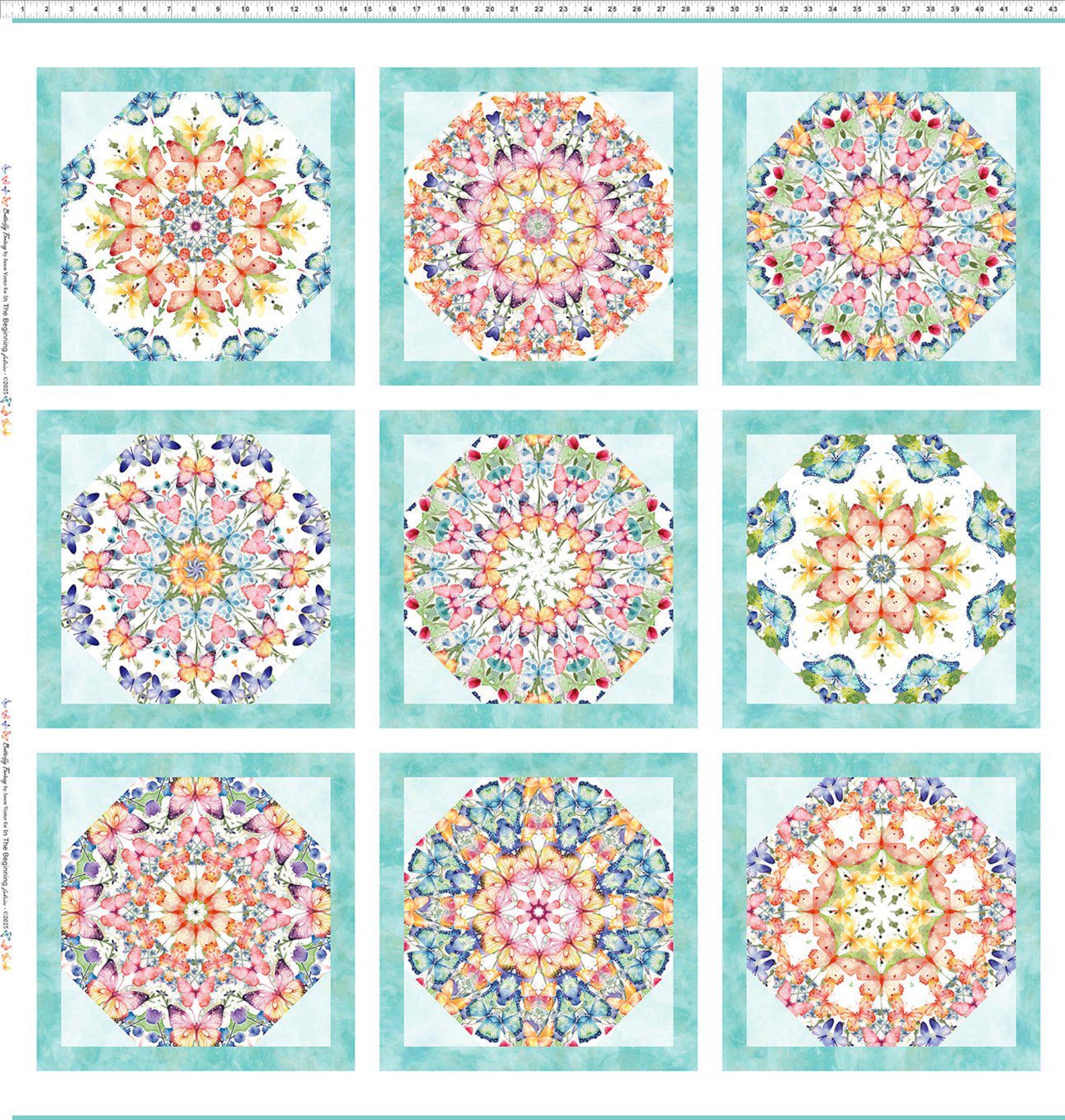 Butterfly Fantasy Panel From in the Beginning, 45w" X 43h" Stunning ...