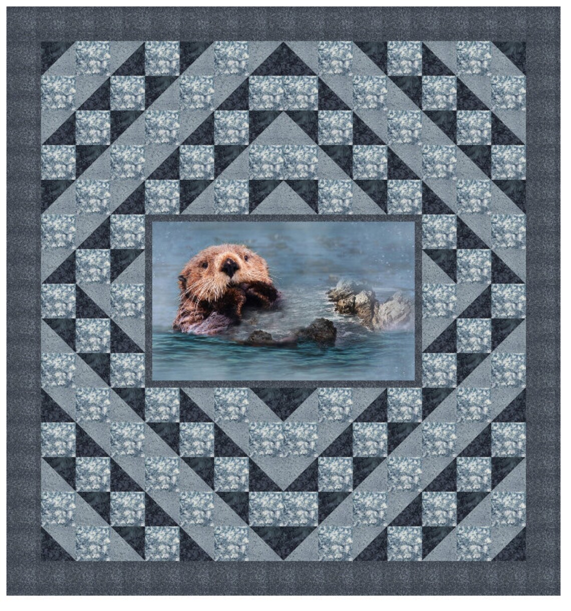 Call of the Wild Otter Quilt Pattern, 80.5" X 85.5",skill Level ...