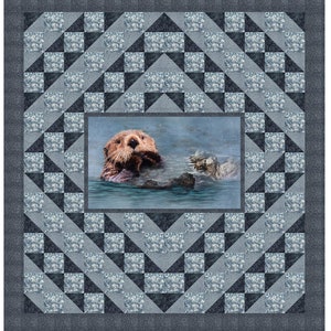 Call of the Wild Otter Quilt Pattern, 80.5" X 85.5",skill Level ...