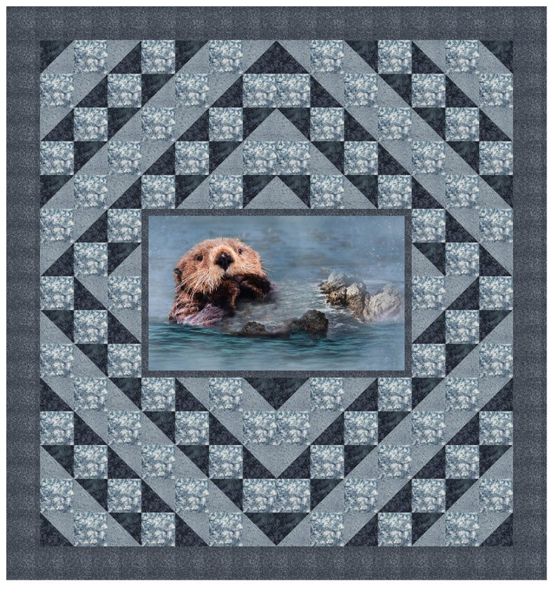 Call of the Wild Otter Quilt Pattern 80.5 X - Etsy