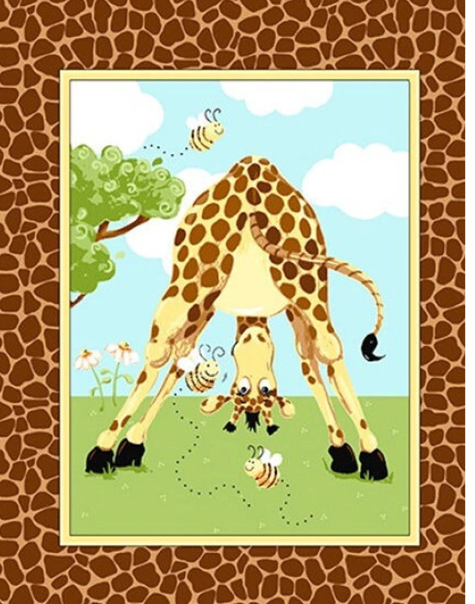 Zoe the Giraffe Quilt Blocks Panel by Susybee for Clothworks ~36 X 43 ...