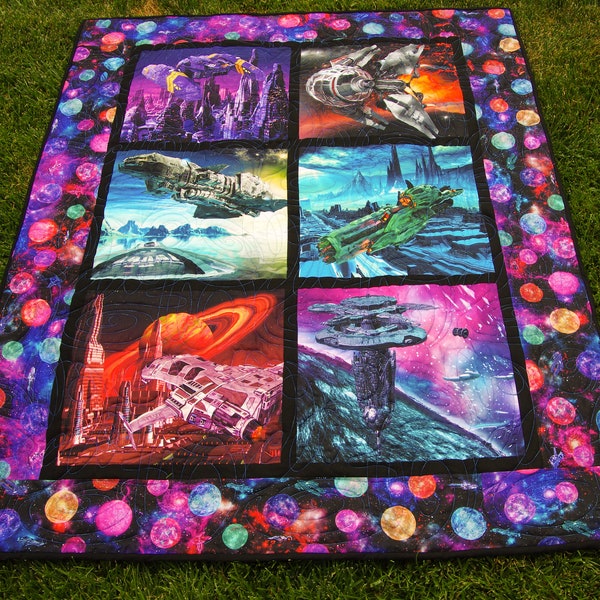 Spaceship Quilt - Etsy