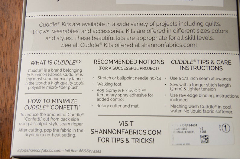 Wee One Cuddle Kit Moonwalk Shell MINKY KIT From Shannon - Etsy