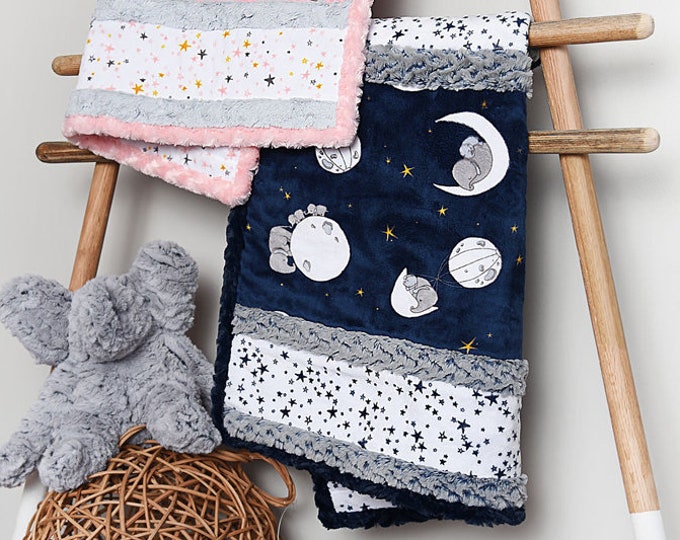 Wee One Cuddle Kit Moonwalk Navy MINKY KIT Shannon Fabrics, Great for ...