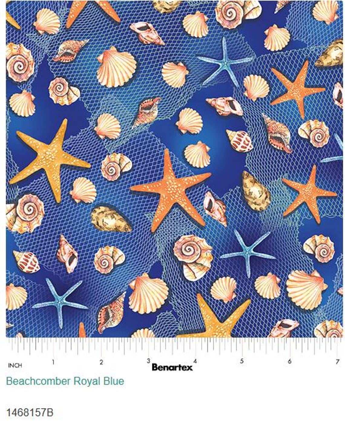 Beachcomber on Royal Blue From the High Tides Collection, Designed by ...