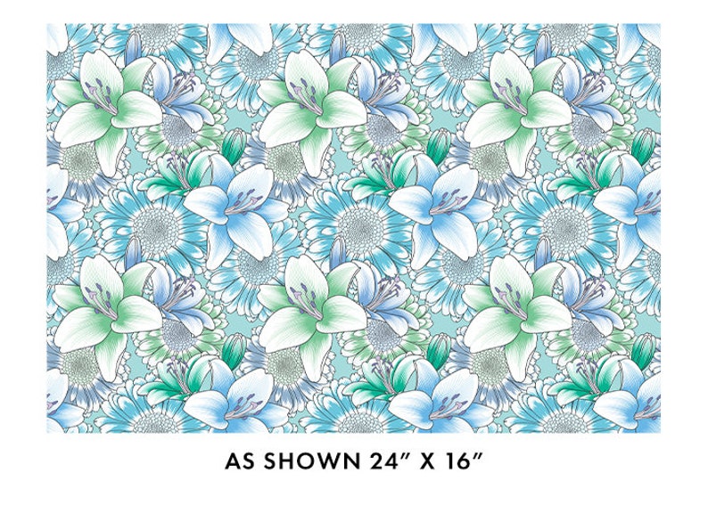 Stunning Mums in a Row Quilt Kit, Beautiful Floral Fabrics, Soft ...