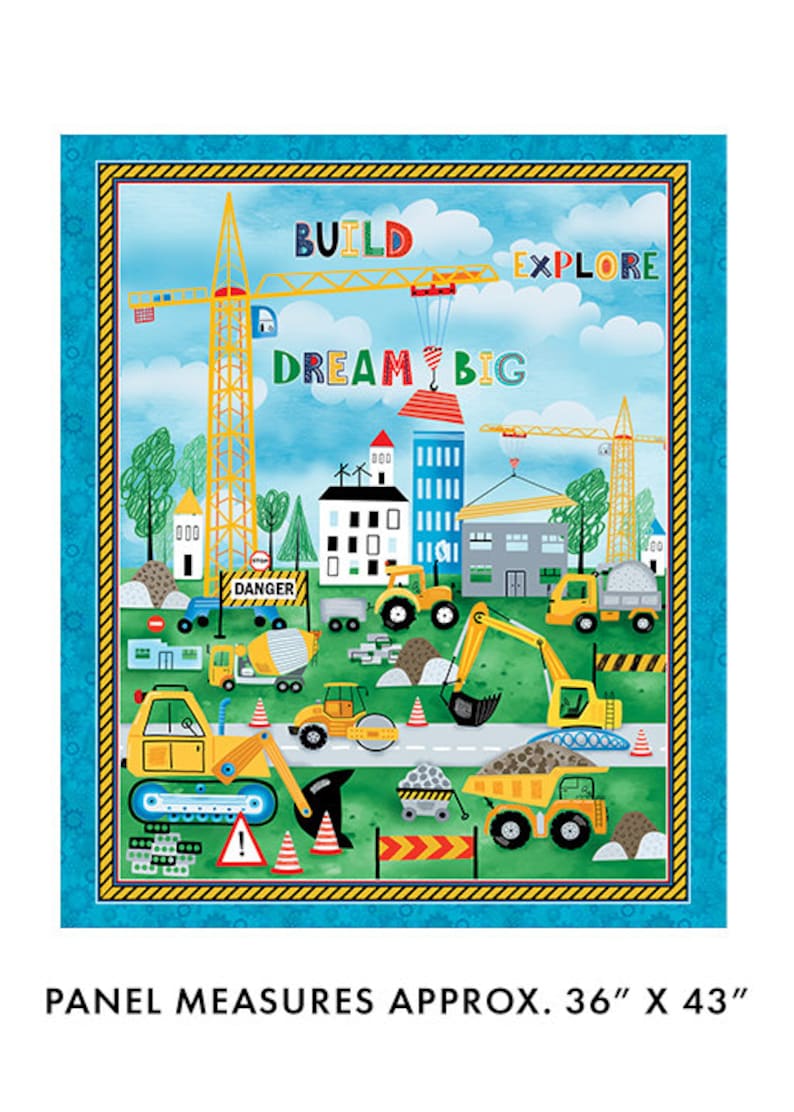 Little Builder Panel Multi, 36 X 43, Designed by Nicole Decamp for ...