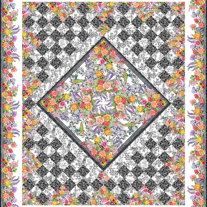 Floral Quilt Pattern - Etsy