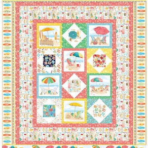 Squared up Quilt Pattern, Perfect for Large Print Fabrics or Panels With Large Squares, Very ...