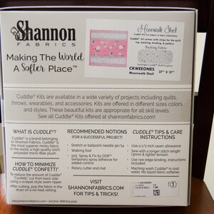 Wee One Cuddle Kit Moonwalk Shell MINKY KIT From Shannon Fabrics, Great ...